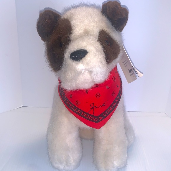 Dakin | Toys | Dakin Vintage 99 Wells Fargo Co Plush Dog Jack Security ...